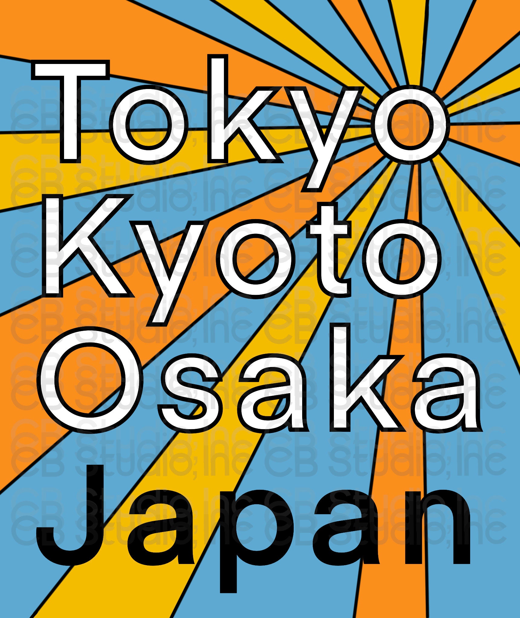 Tokyo Kyoto Osaka Japan SVG & PNG Digital Download - Etsy