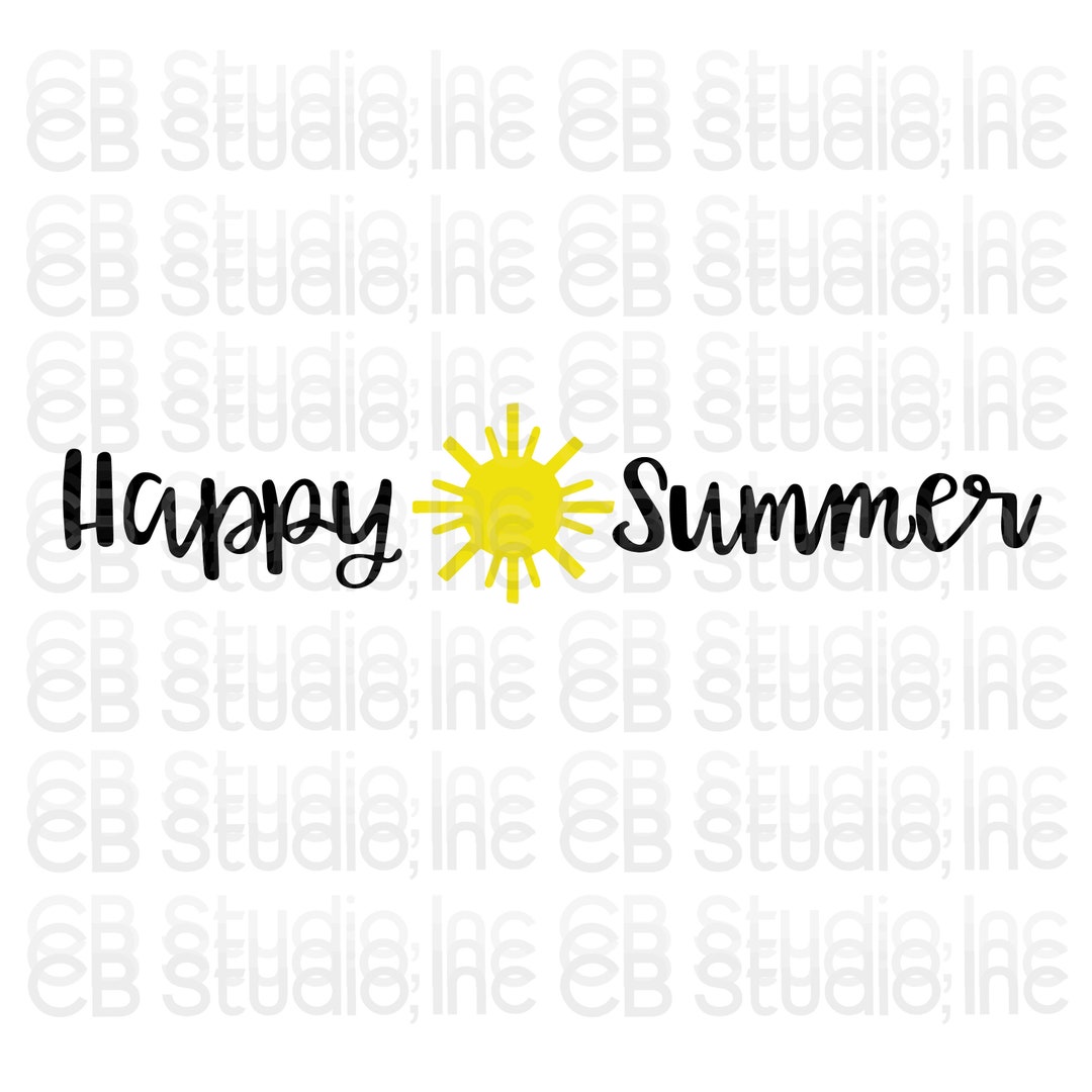 Happy Summer - Sun Design *SVG & PNG Digital Download* - Etsy