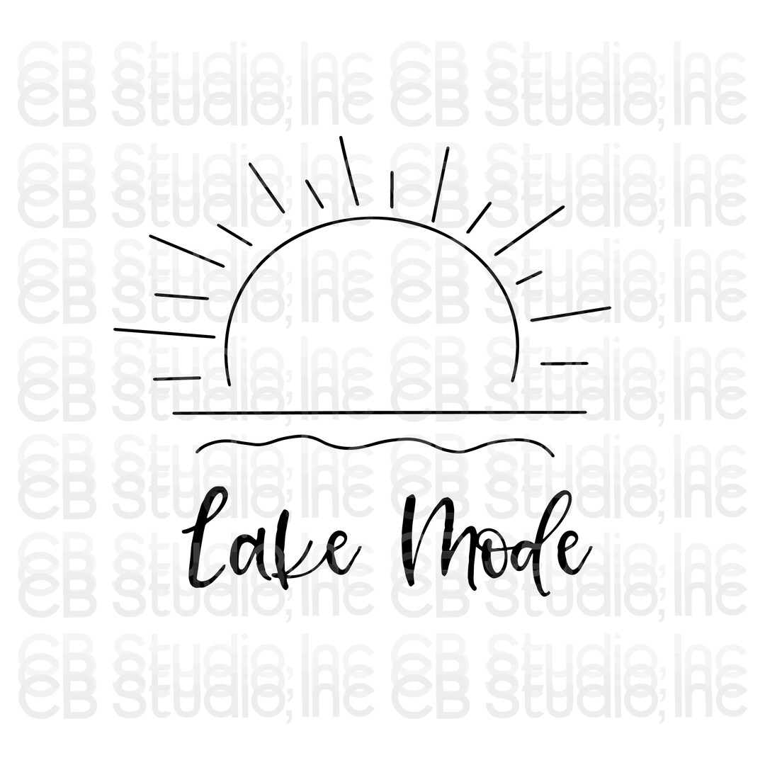 Lake Mode - Sunset Design *SVG & PNG Digital Download* - Etsy