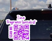 Custom Qr Code Decal Custom Qr Code Car Decal - Etsy