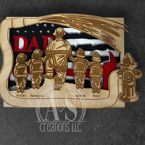 Firefighter Themed Photo | Father and Child | Father’s Day Gifts ...