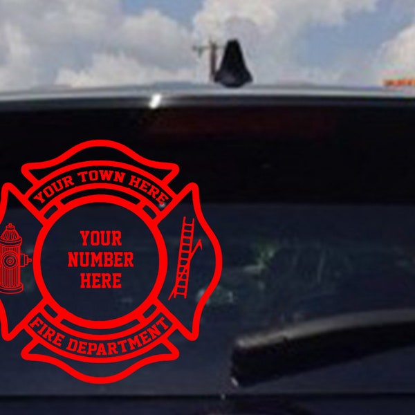 Firefighter Vinyl Decal - Etsy