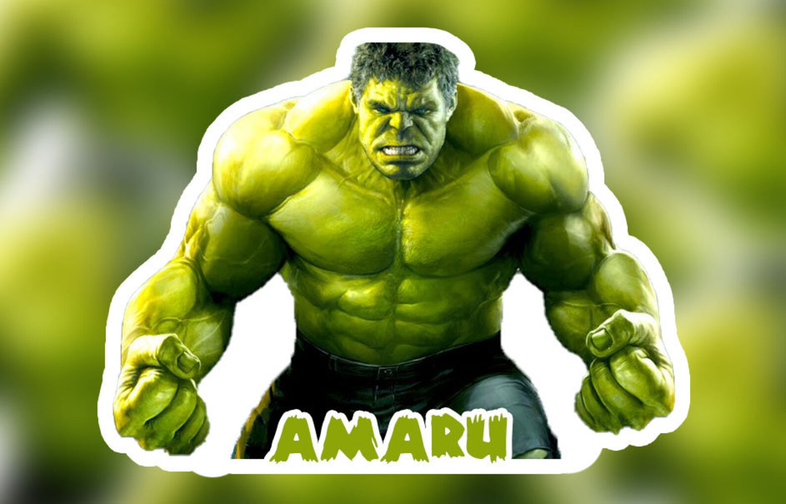 Personalized Hulk Sticker Hulk Sticker Personalized | Etsy