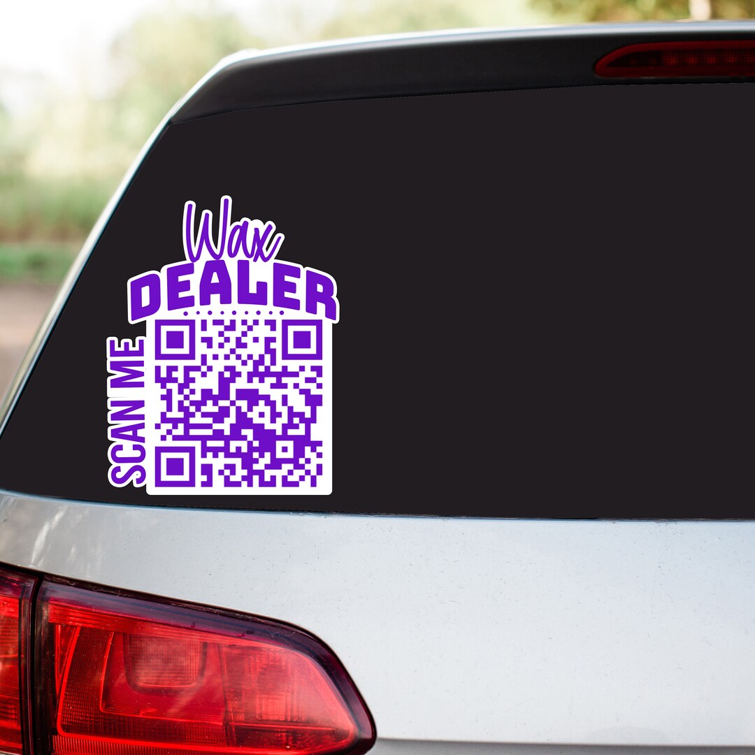 Wax Dealer Custom Qr Code Decal, Custom Qr Code Car Decal - Etsy