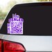 Clear Printed QR Code CUSTOM Car Decal, QR Code Decal, Personalized ...