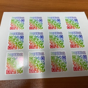 QR Code Stickers, Custom QR Code Stickers, Personalized Stickers - Etsy