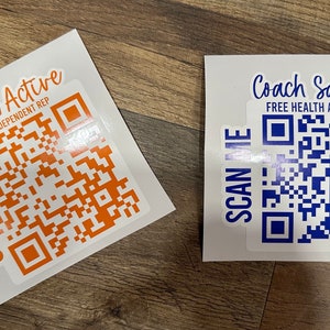Custom Qr Code Decal, Custom Qr Code Car Decal - Etsy