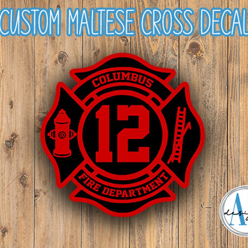 Firefighter Vinyl Decal - Etsy