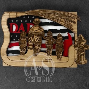 Firefighter Themed Photo | Father and Child | Father’s Day Gifts ...