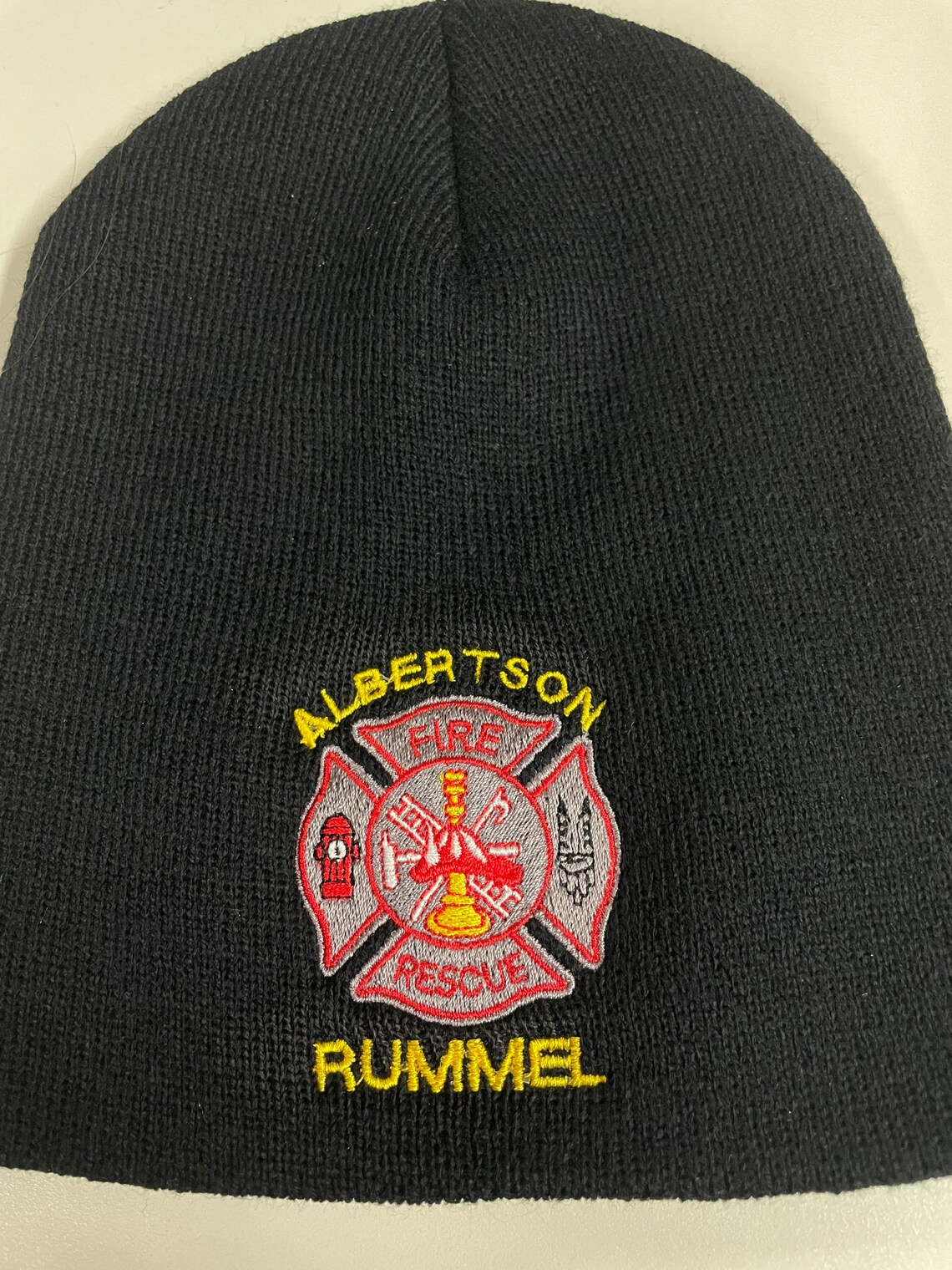 Custom Embroidered Firefighter Beanie - Etsy