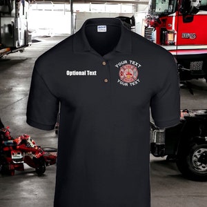 Personalized Firefighter Polo, FF Polo, Firefighter Polo Shirt ...