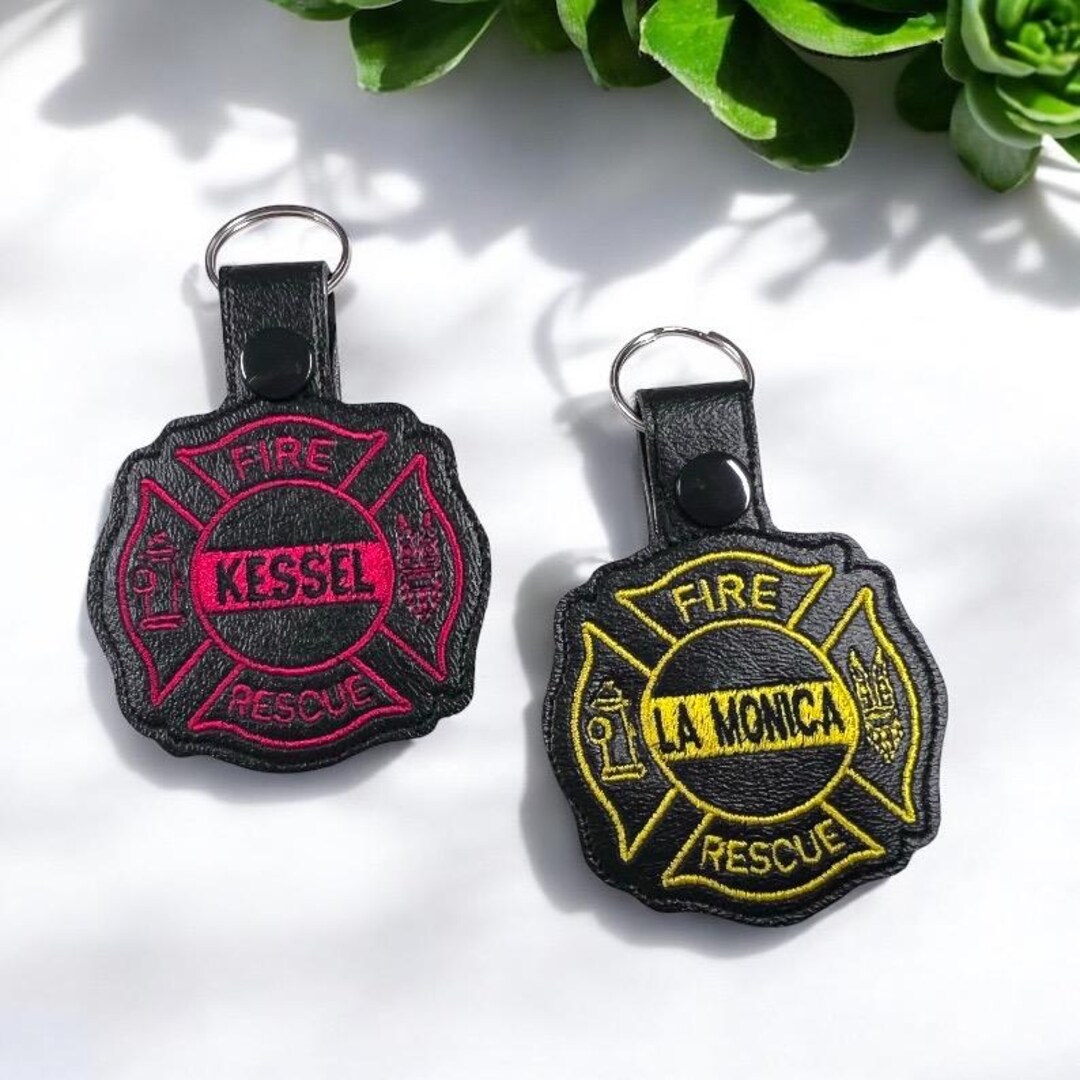 Custom Maltese Cross Keychain – Personalized Name or Number ...