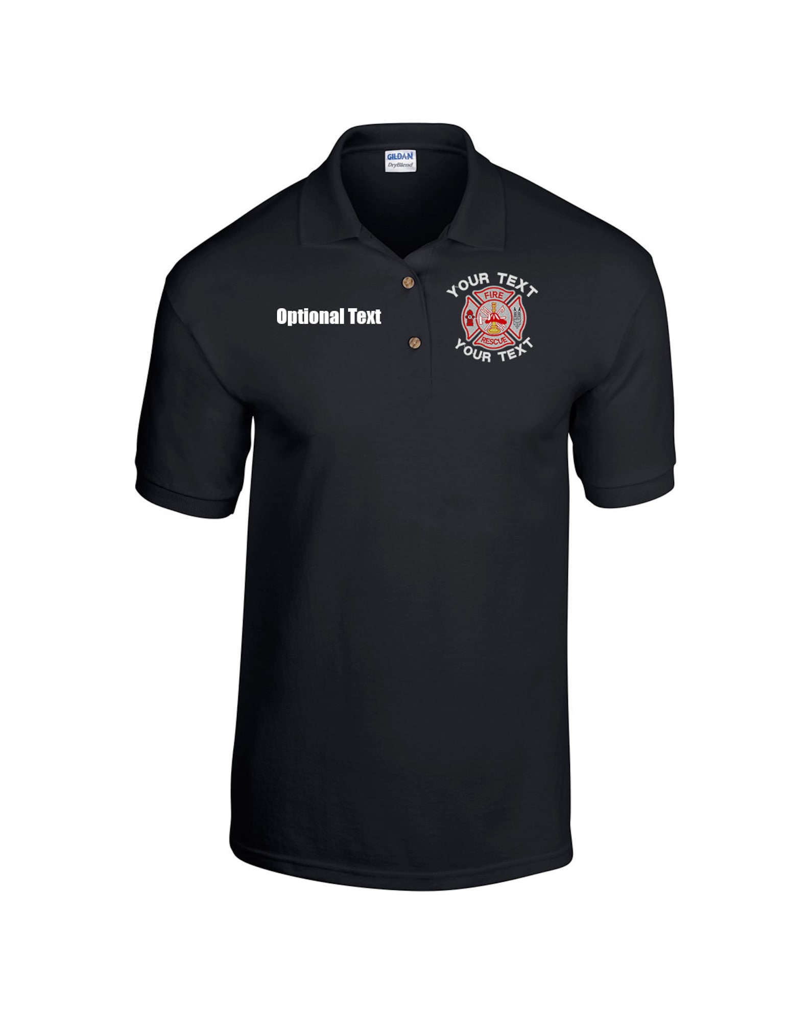 Personalized Firefighter Polo FF Polo Firefighter Polo - Etsy
