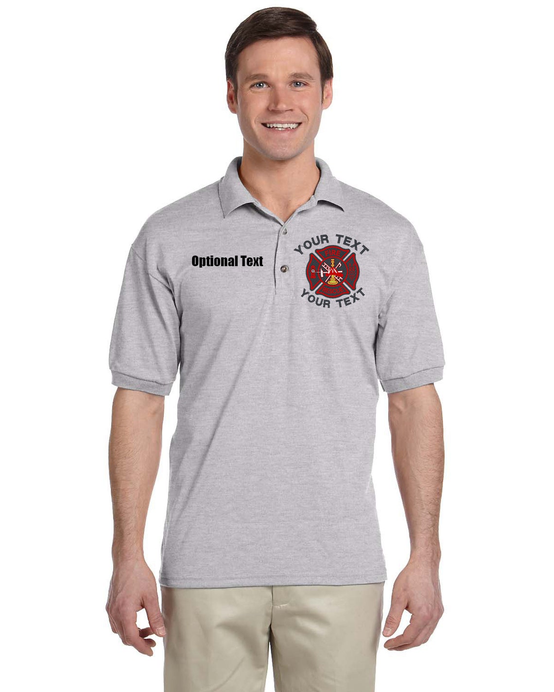 Personalized Firefighter Polo FF Polo Firefighter Polo - Etsy