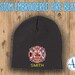 Custom Embroidered Firefighter Beanie, Fire Beanie, Firefighter Gift ...