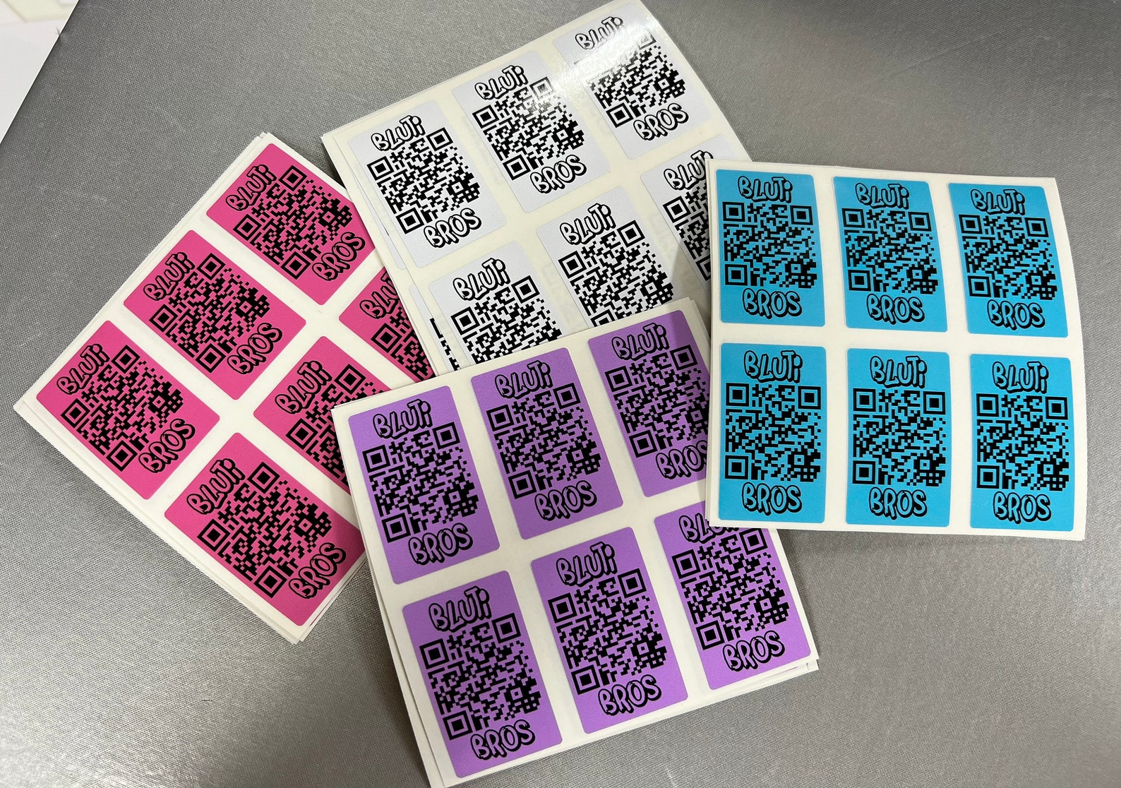 QR Code Colored Stickers, Custom QR Code Stickers, Personalized ...