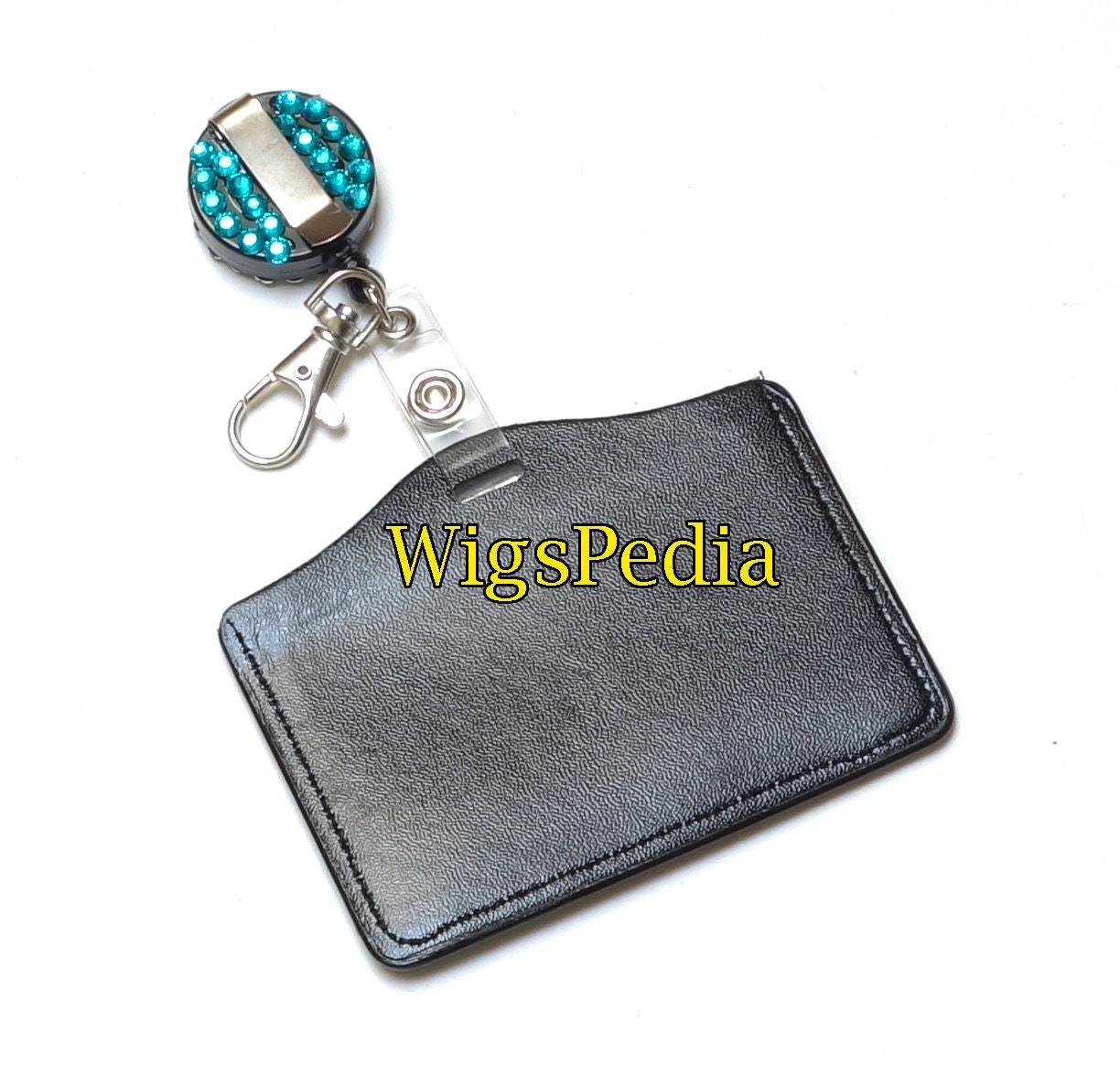 Bling Rhinestone HORIZONTAL Badge Holder + Retractable Badge Reels - Etsy