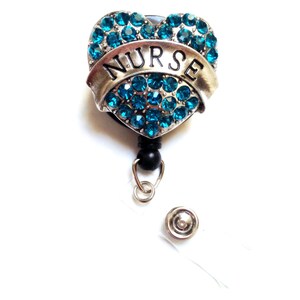 Sparkles Rhinestone Retractable Badge Reel/ ID Badge Holder - Etsy