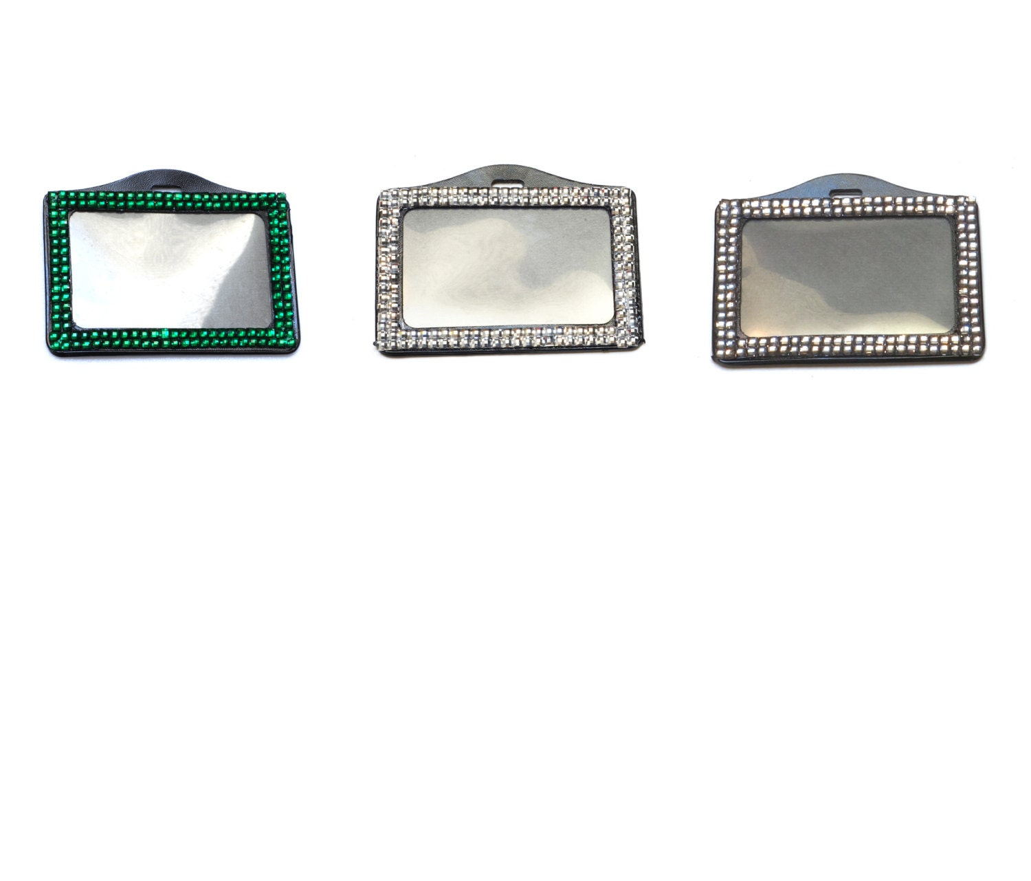 Bling Rhinestone HORIZONTAL Badge Holder - Etsy