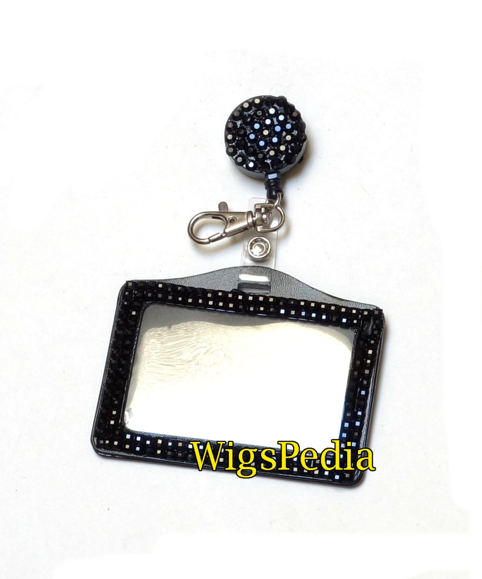 Bling Rhinestone HORIZONTAL Badge Holder + Retractable Badge Reels - Etsy