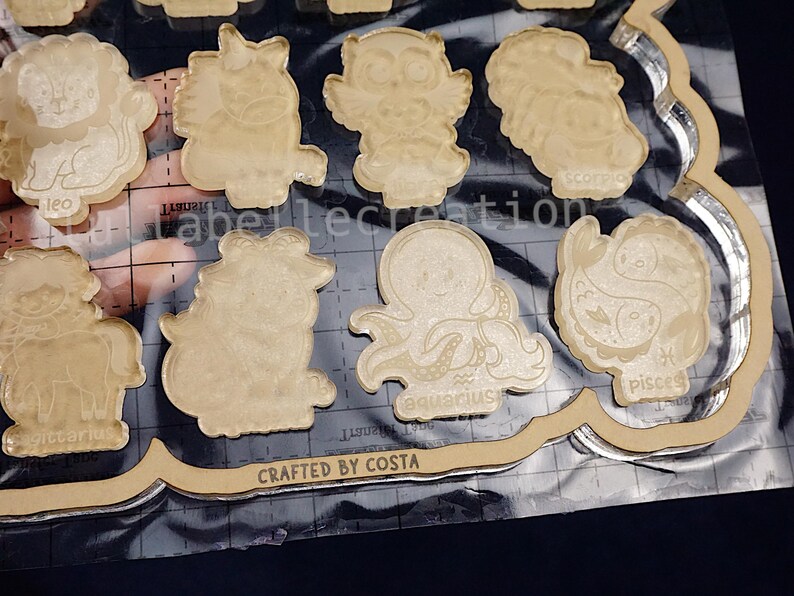 Zodiac Sign Silicone Mold: Epoxy Resin Keychain, Horoscope Design - Etsy
