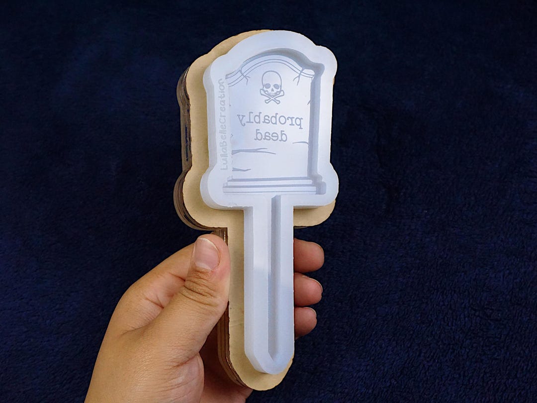 Silicone Headstone Plant Stake Mold: Skull Resin Craft - Etsy