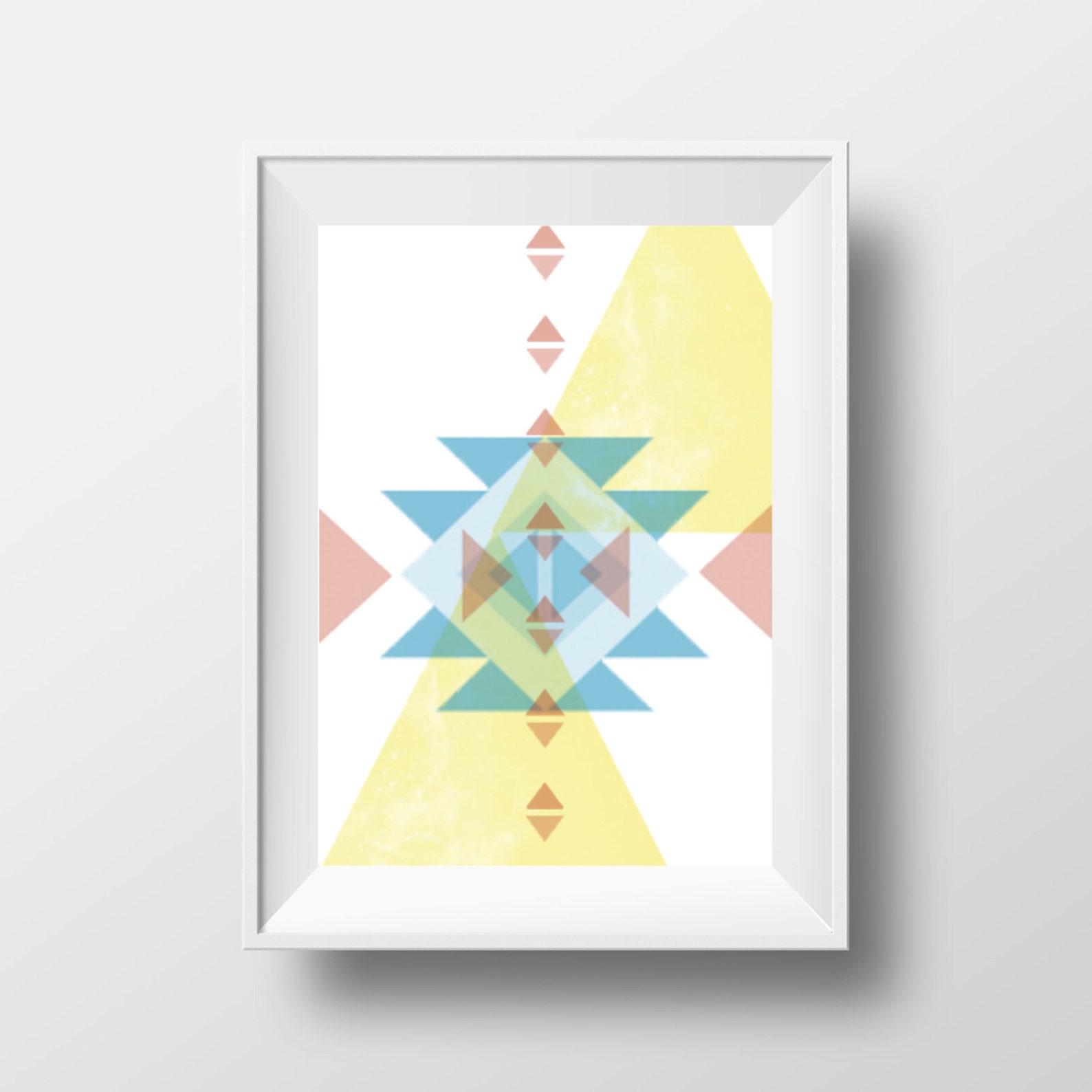 Geometric Native American Print | Etsy