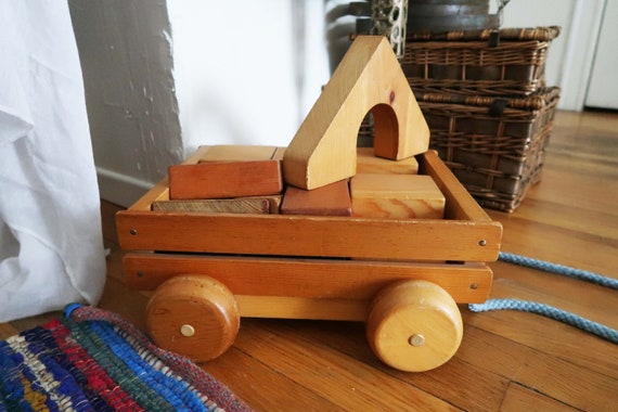 Vintage Children's Building Blocks Set | Etsy