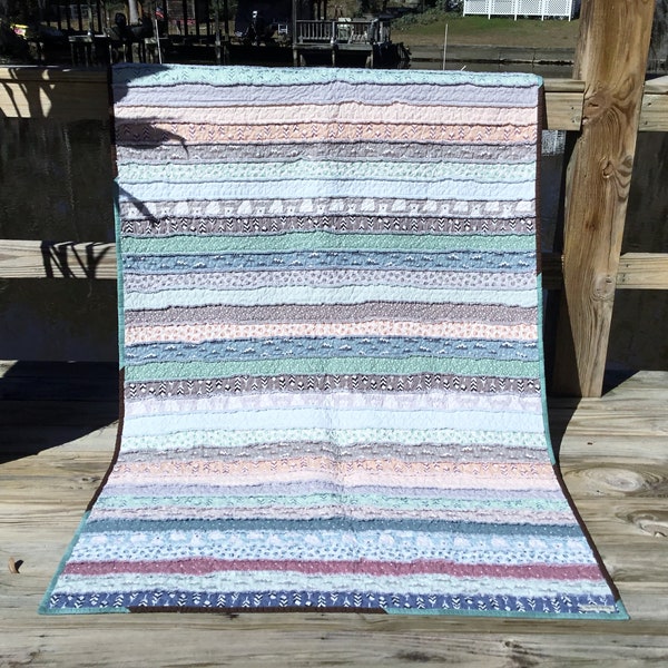 Modern Strip Quilt - Etsy