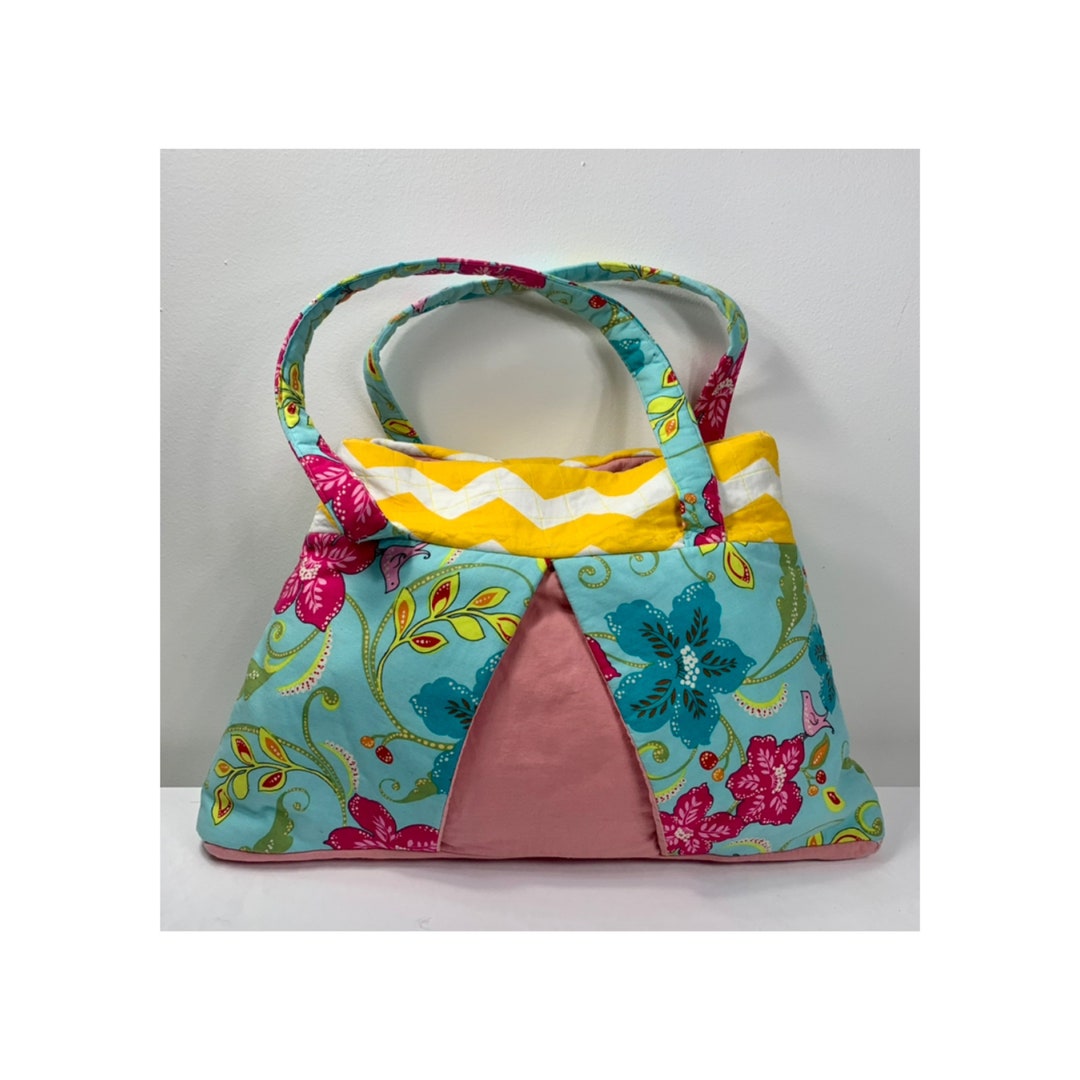 Fun Summer Handbag, Stylish Purse, Colorful Purse, Roomy Bag, Floral ...