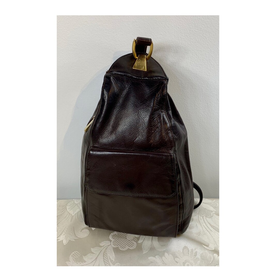Leather Backpack, Brown Leather Backpack, Stylish Back Sack, Back Strap ...