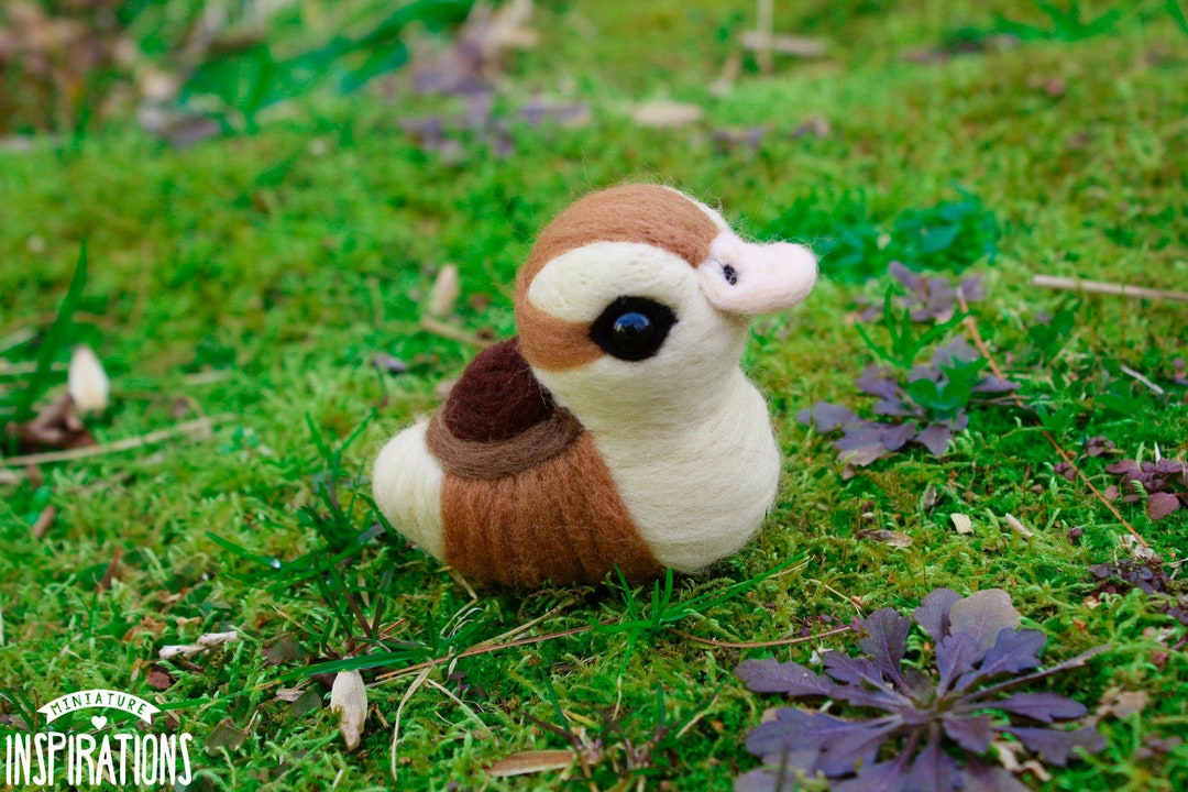 Needle Felted Baby Turtle Duck Sculpture: Handmade Wool Figure - Etsy