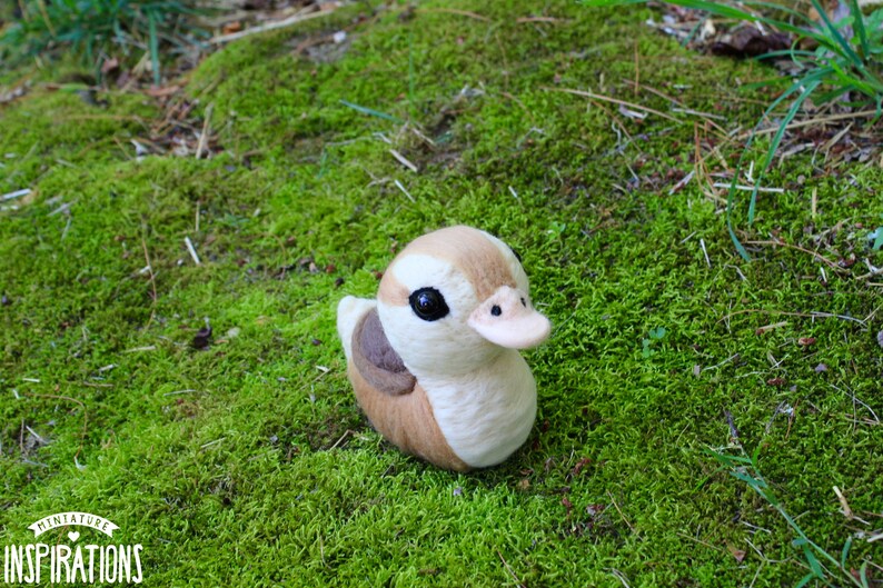 Needle Felted Baby Turtle Duck Sculpture: Handmade Wool Figure - Etsy