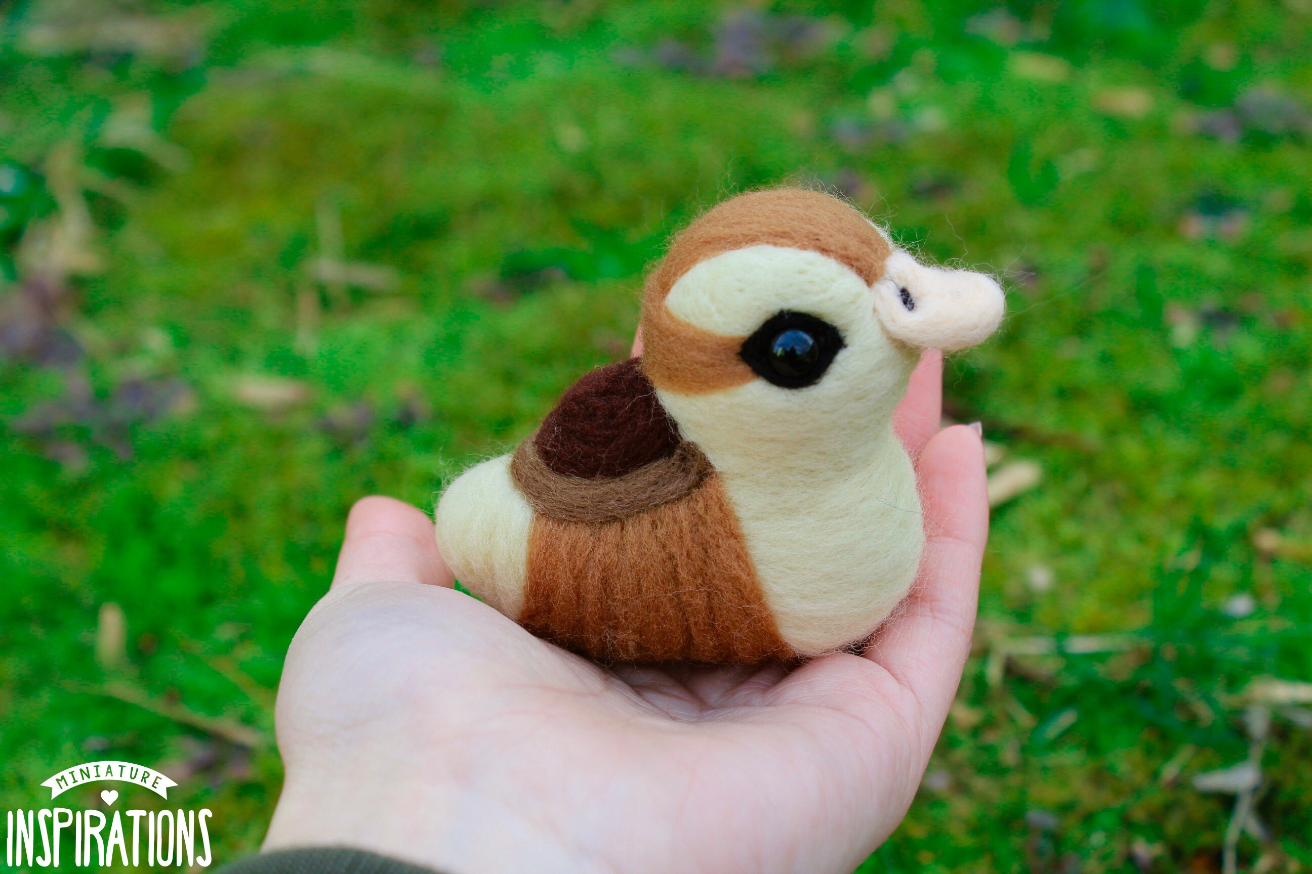 Needle Felted Baby Turtle Duck Sculpture: Handmade Wool Figure - Etsy