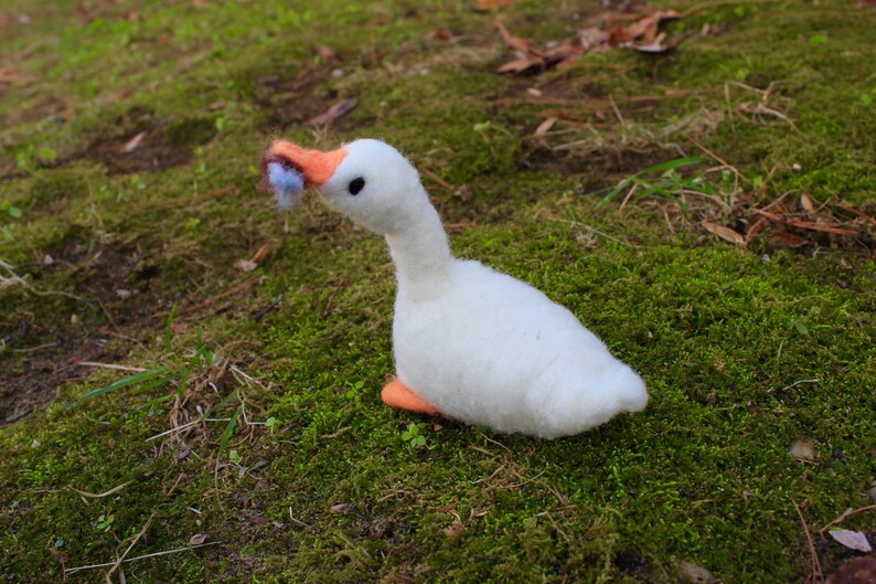 Needle Felt Danger Goose with Knife or Peaceful Goose | Etsy