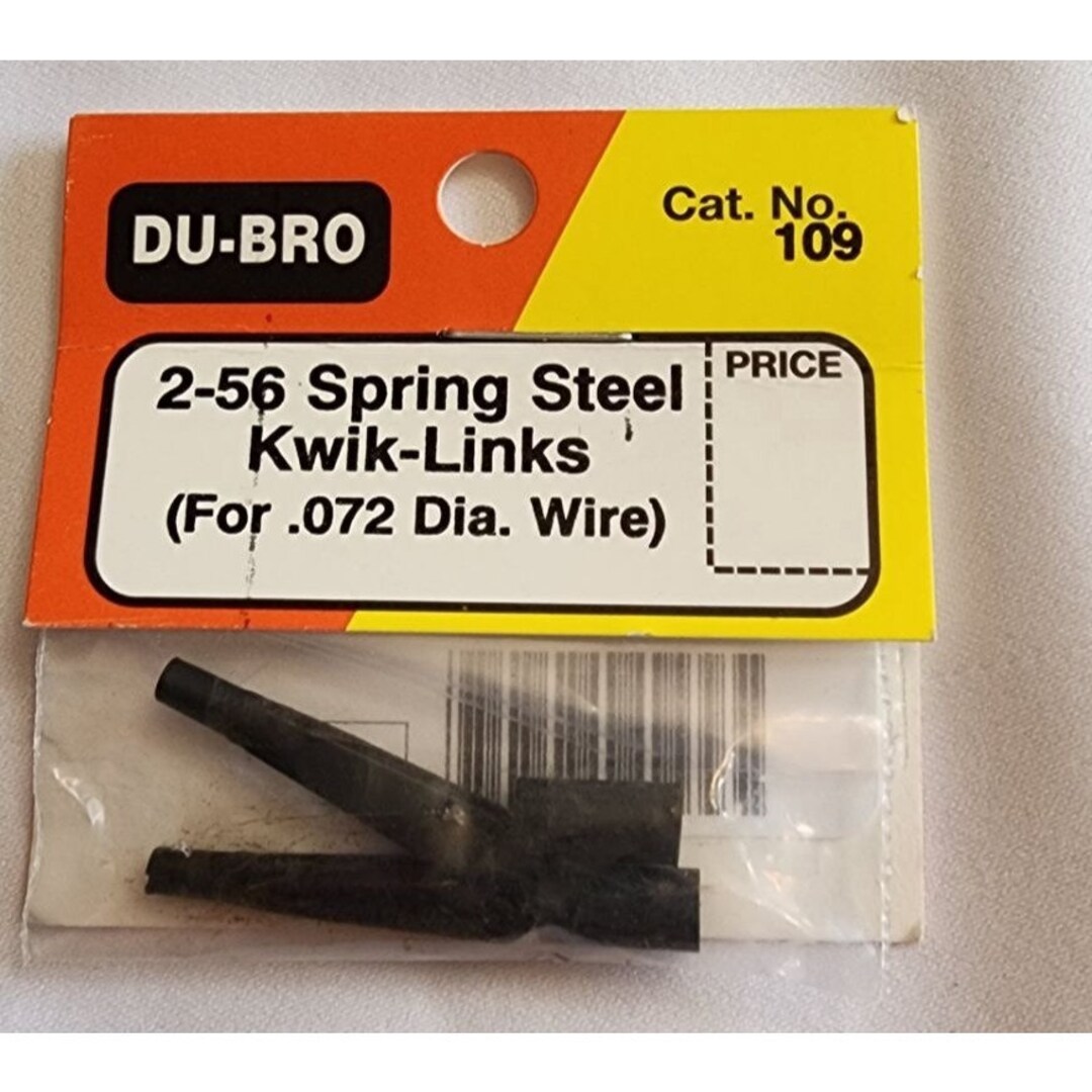 Du-bro 109 2-56 Spring Steel Kwik-link Clevis 2-pack - Etsy