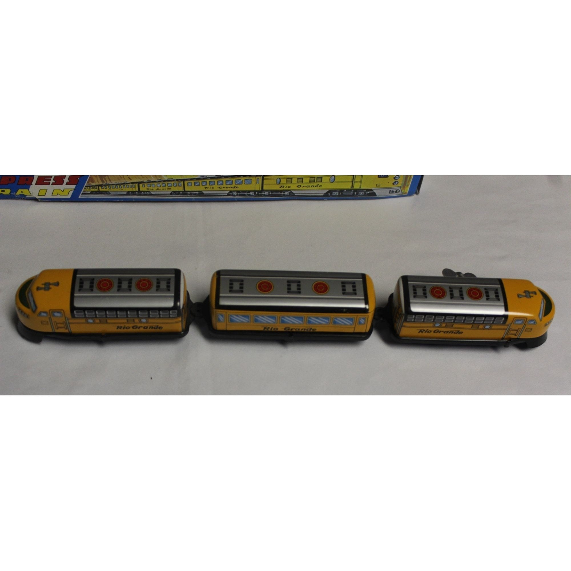 Rare Vintage Yonezawa Wind-up Express Train Tin Toy in Box Rio Grande - Etsy