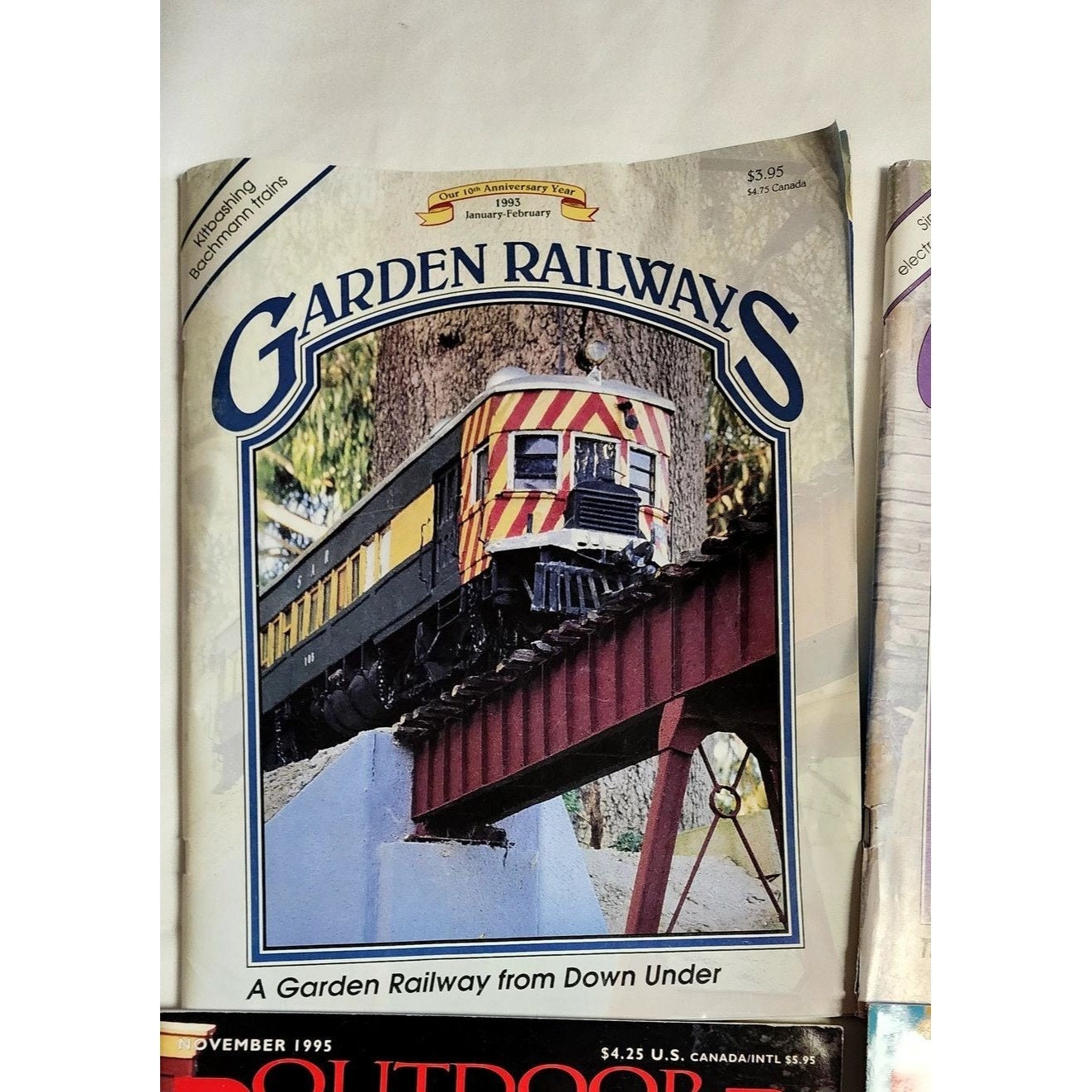 Six Model Train Magazines, 3 Garden Railway, 1 Outdoor Railroader, 2 ...