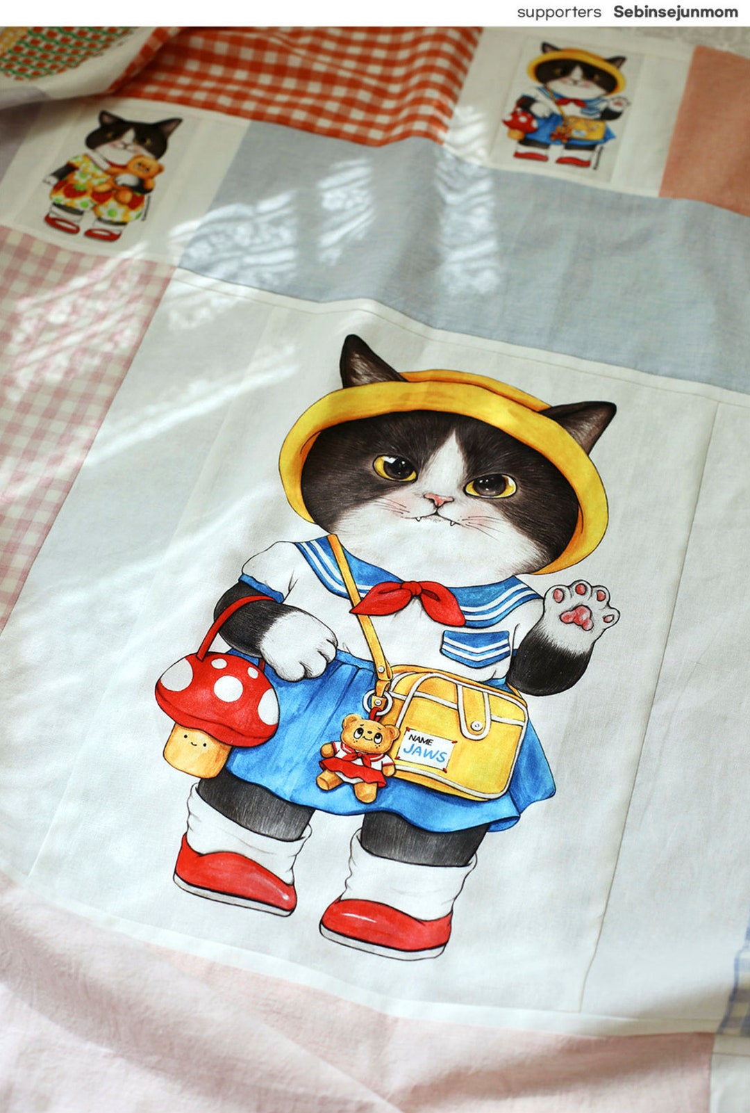 7 Kinds of JAWS woven, Linencotton, 33x47cm DIY Fabric for Making ...