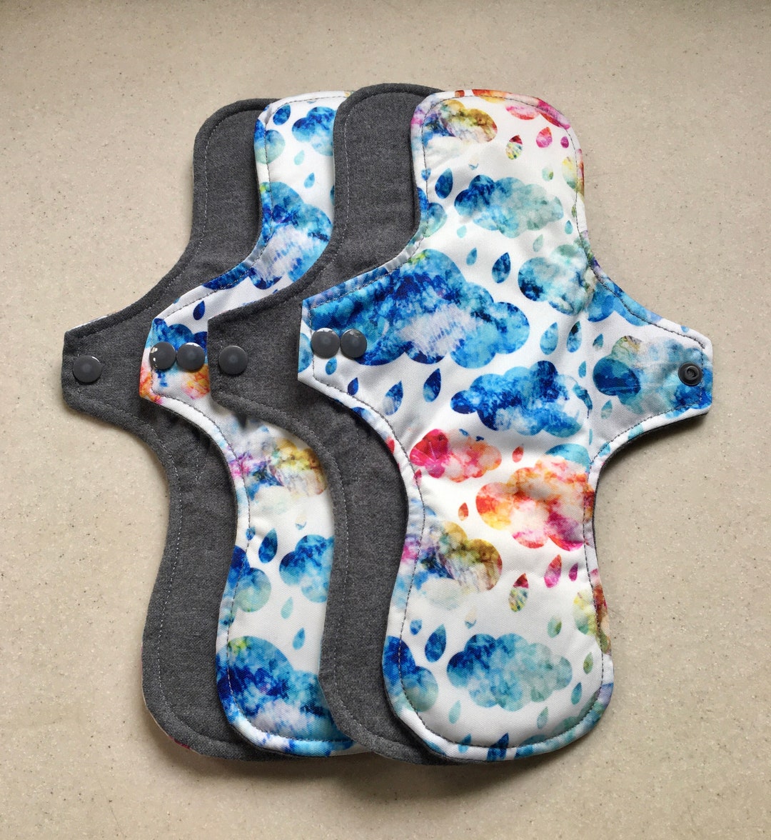 Organic Flannel Top Menstrual Pads Organic Fleece Absorbent Core ...
