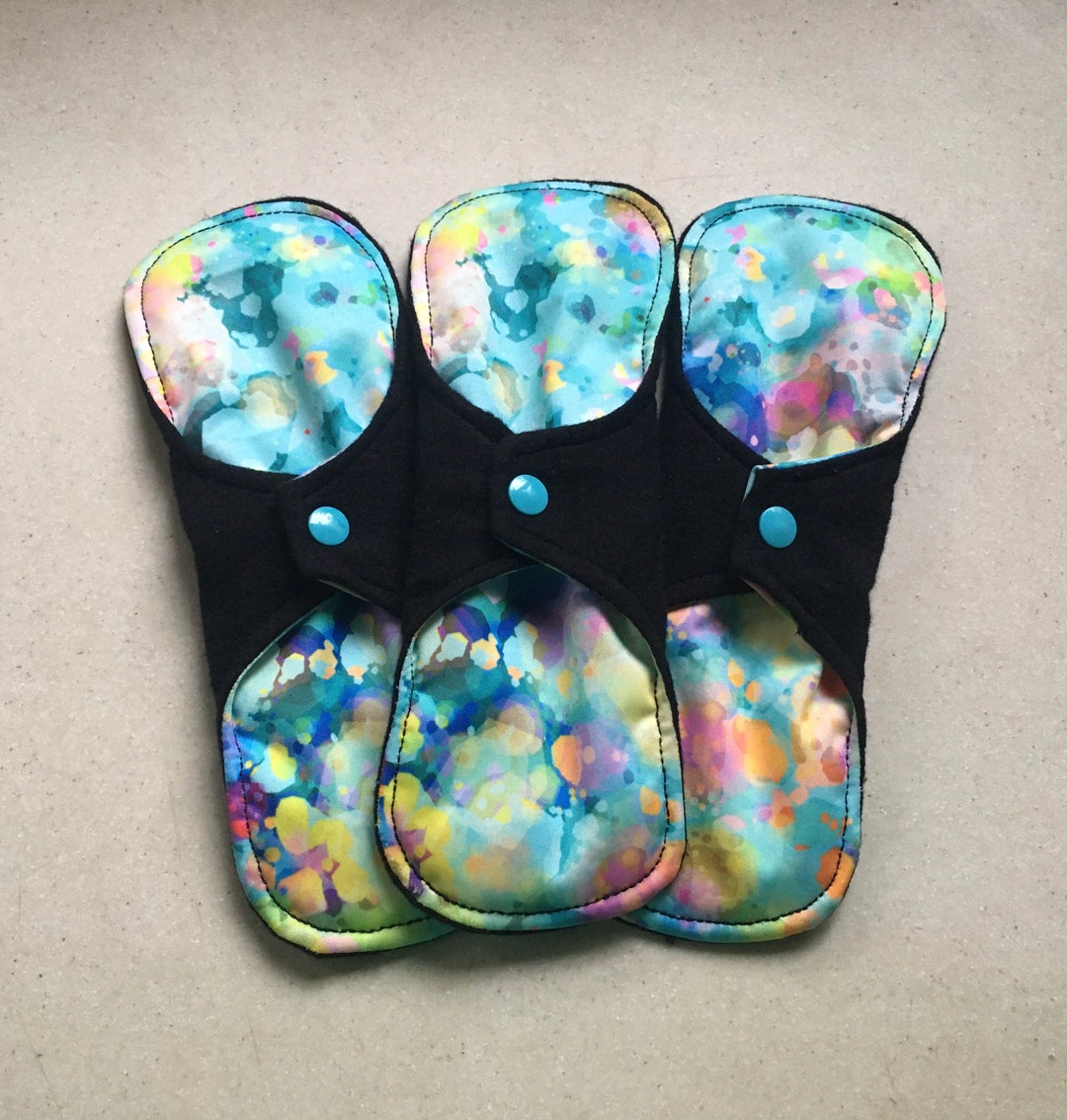 Organic Flannel Top Menstrual Pads • Organic Fleece Absorbent Core ...