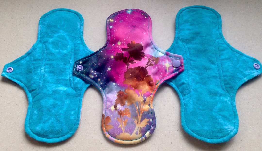 Cloth Pads • Organic Bamboo Cotton Core • Sanitary Napkins • Reusable ...