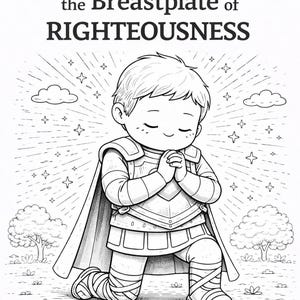 Armor of God Coloring Pages for Kids – 20 Page Christian Printable ...