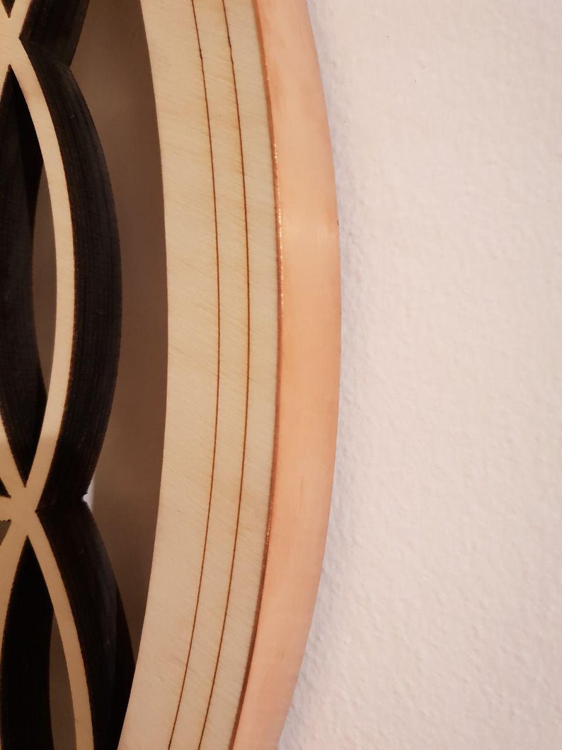 FLOWER OF LIFE With Copper Border | Etsy