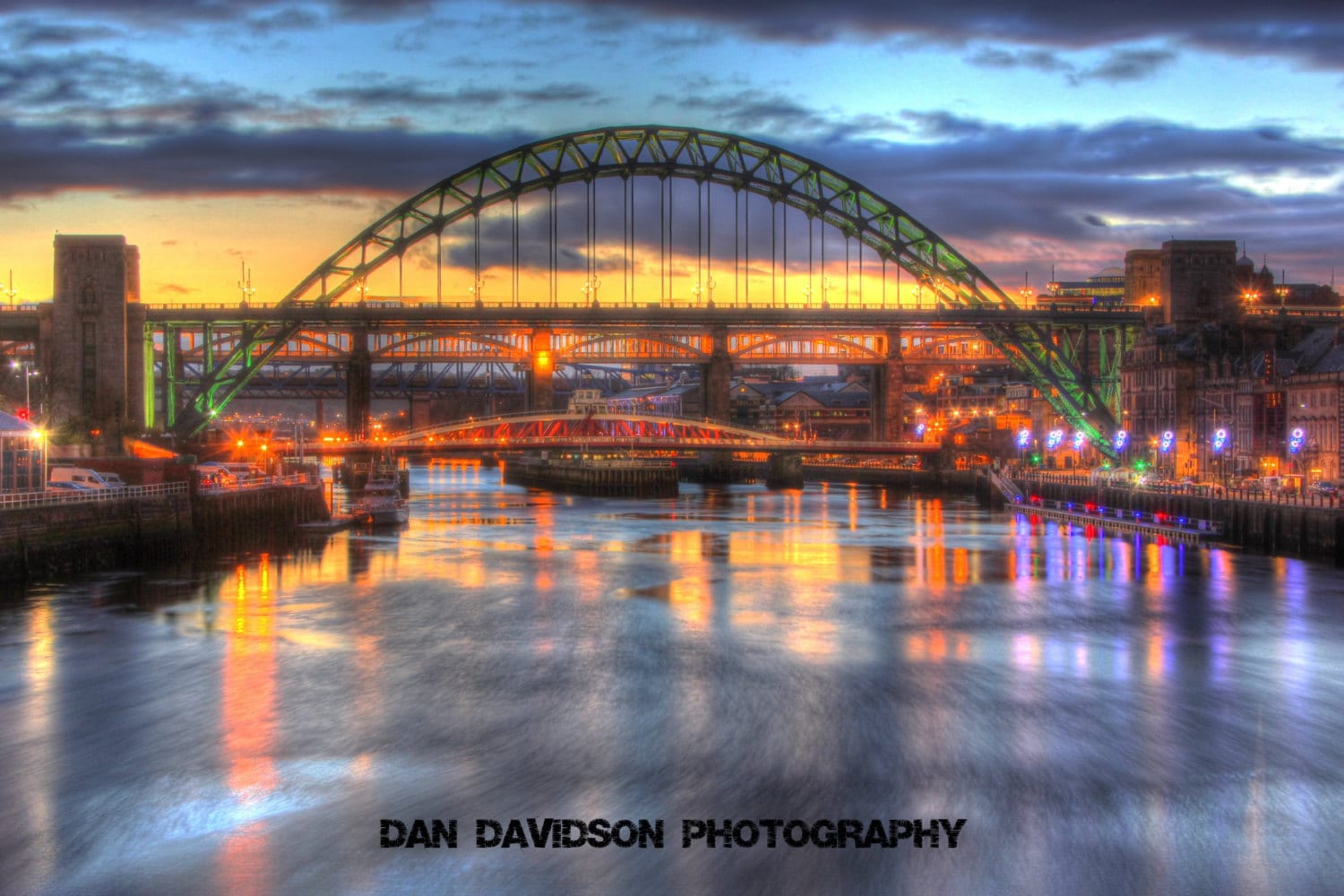 Possibly the Most Colourful Image of Tyne Bridge A4 A3 18x12 Inch or ...