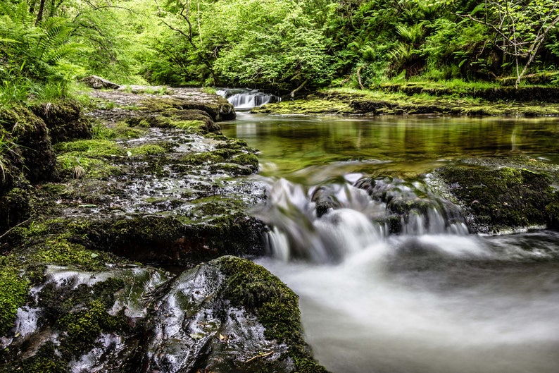 Waterfall Country - Welsh Waterfalls Print Brecon Beacons 18 X 12 12x8 ...