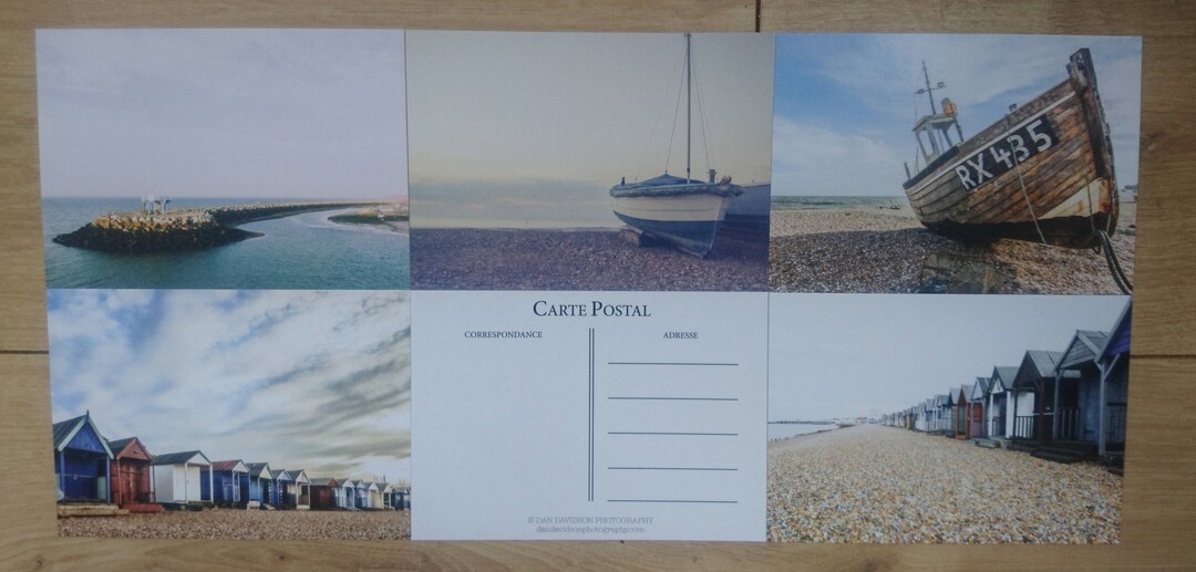 Set de 5 x Kent Postcards Herne Bay Whitstable Dungeness - Etsy España