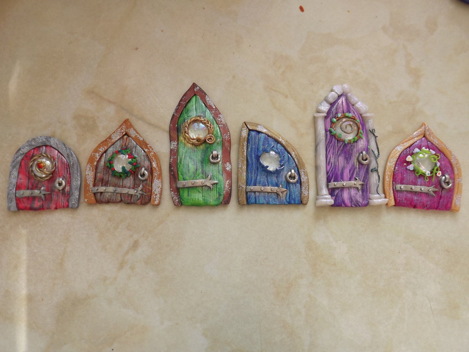 Little Polymer Clay Faery Doors - Etsy