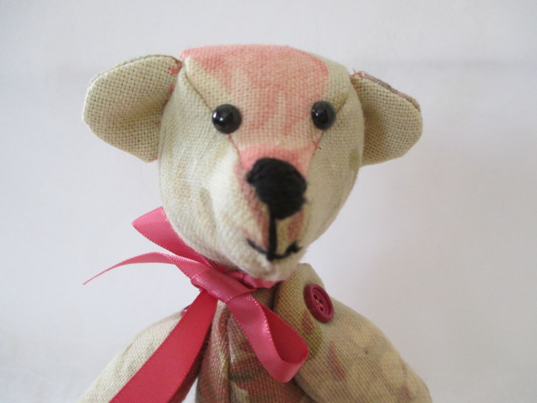 JUNE; A Sweet Little Floral Linen Bear Who Could Make Anyone Smile. - Etsy