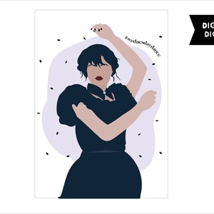 Wednesday Addams Printable Poster With wednesdayaddams - Etsy